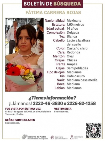 Fátima Carrera Rojas.