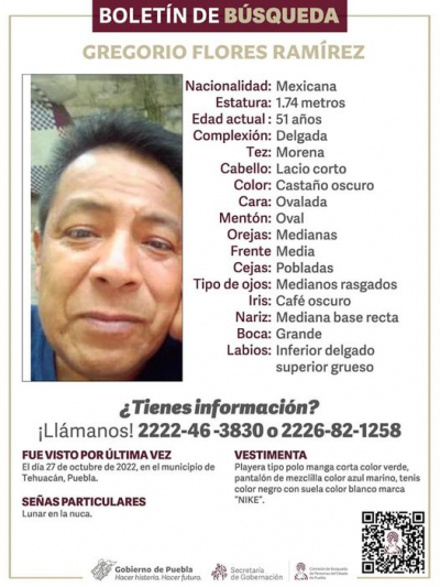 Gregorio Flores Ramírez.